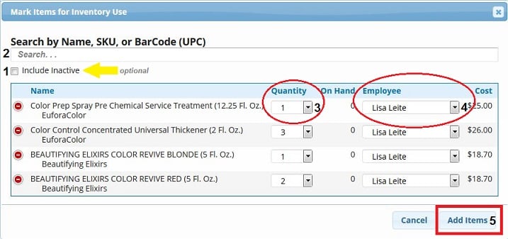 Inventory Use w/ Video