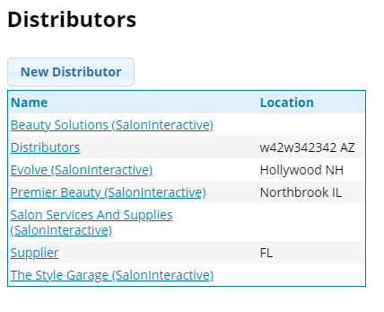 Adding/Editing Brands & Distributors