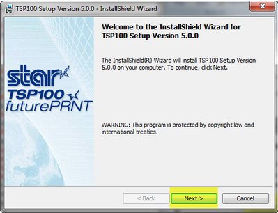 Star TSP100 Printer Setup: Windows