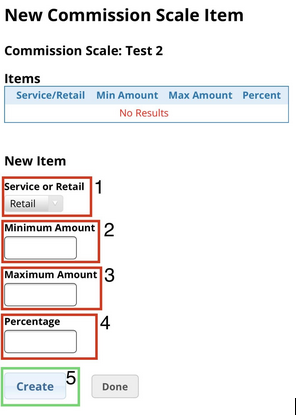Employee Commission Scales