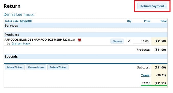 Return Transaction w/ Video