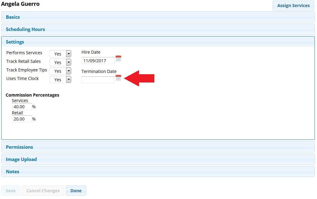 Terminating an Employee