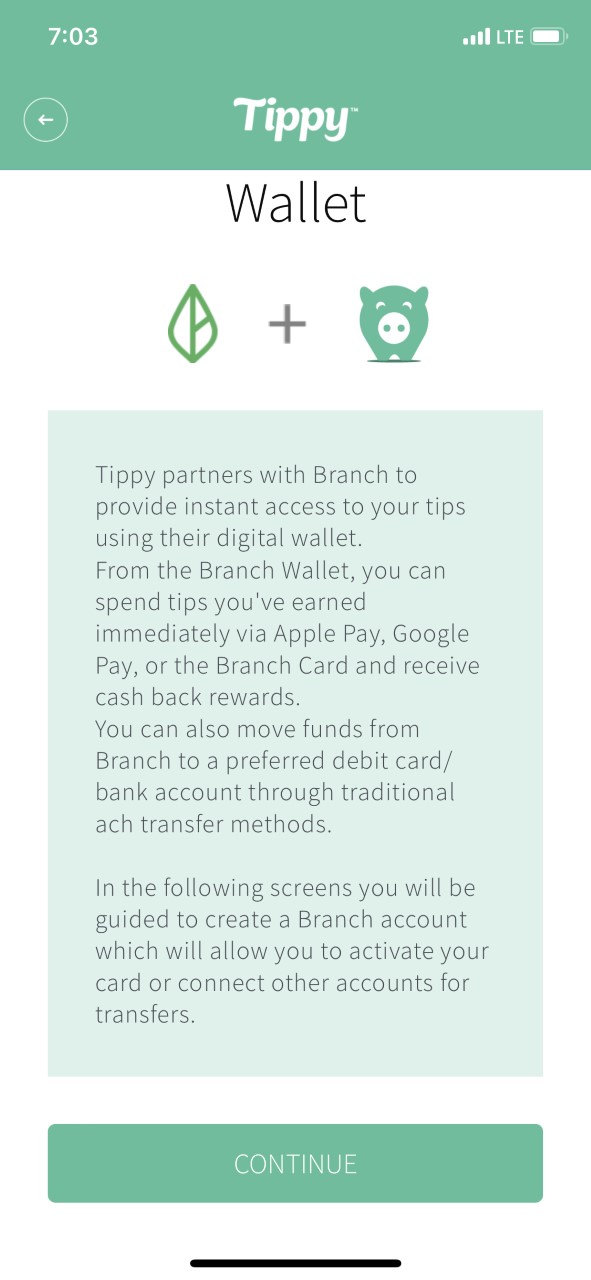 Tippy Employee App