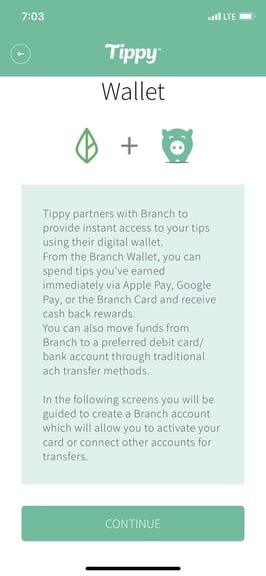 Tippy Employee App